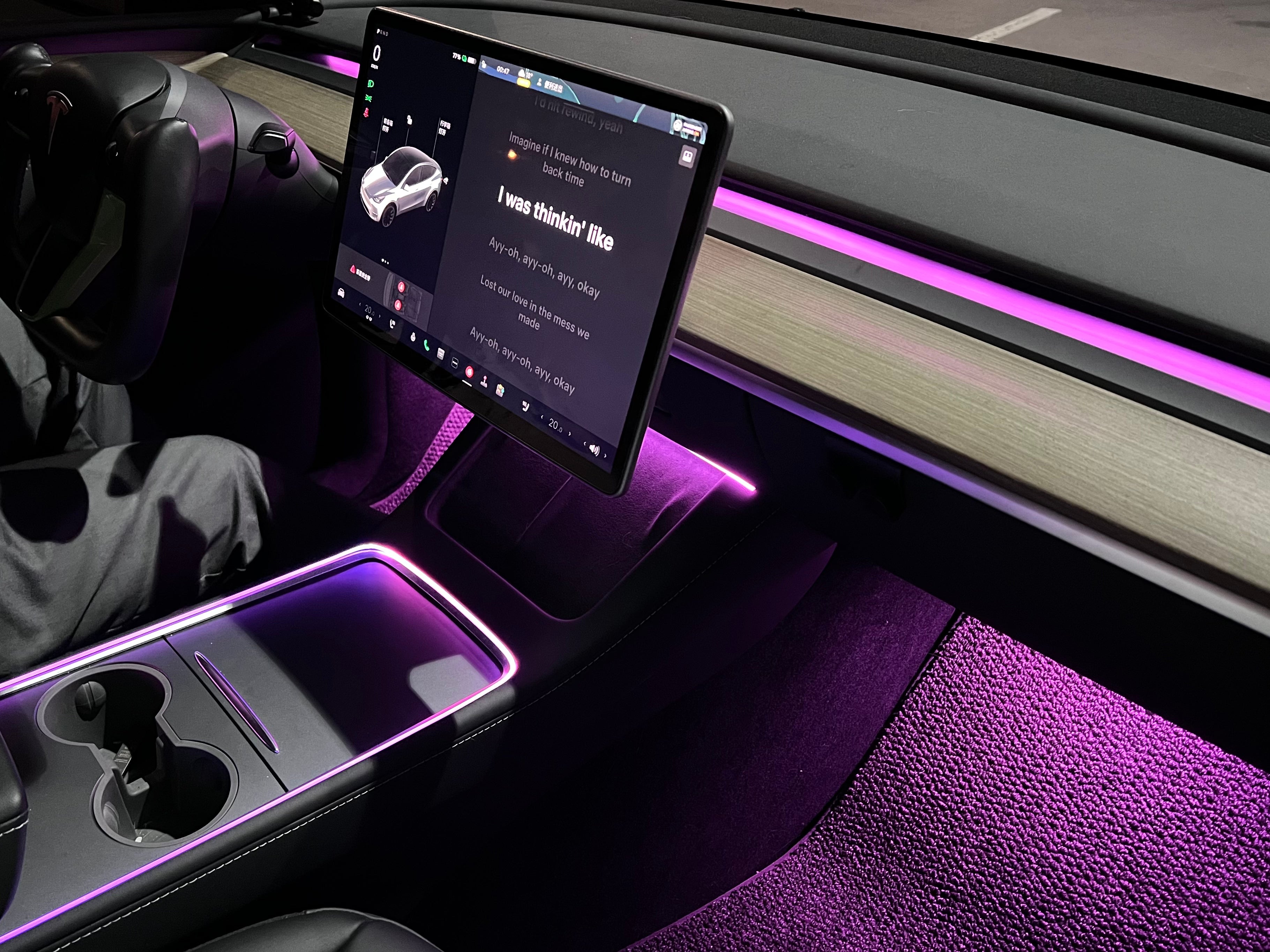 Tesla ambient light for Model3 ModelY (2019-2024) Platinum kit